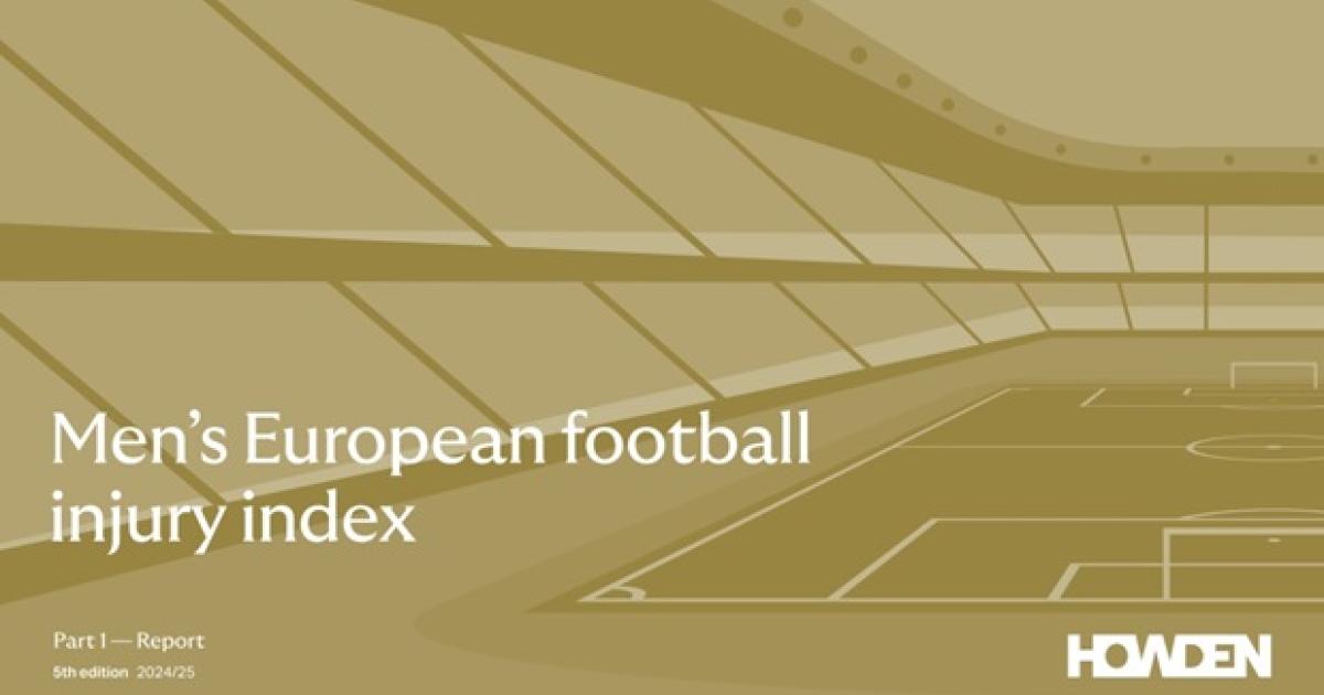 Howden’s 2024-25 Men’s European Football Injury Index | Howden Italia