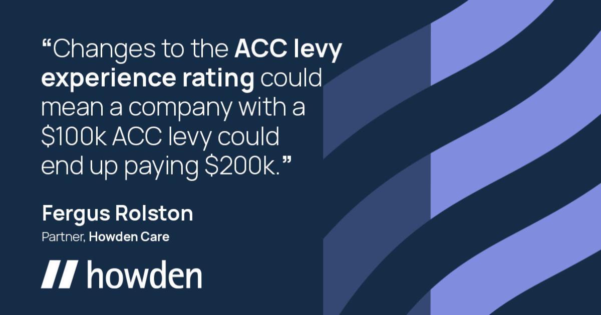 How to manage your ACC levy invoice | Howden Care New Zealand